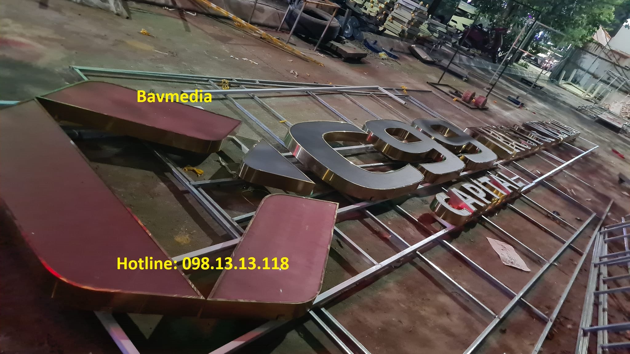 Nhận thiết kế thi công bộ chữ tòa nhà tại Hà Nội